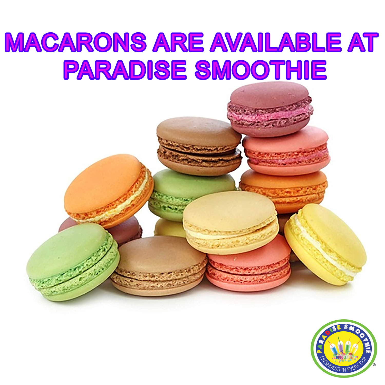 macarons paradise smoothie bubble tea coffee – Smoothie Bubble Tea & Coffee