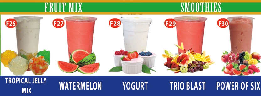 Fruit Mix Menu – Smoothie Bubble Tea & Coffee